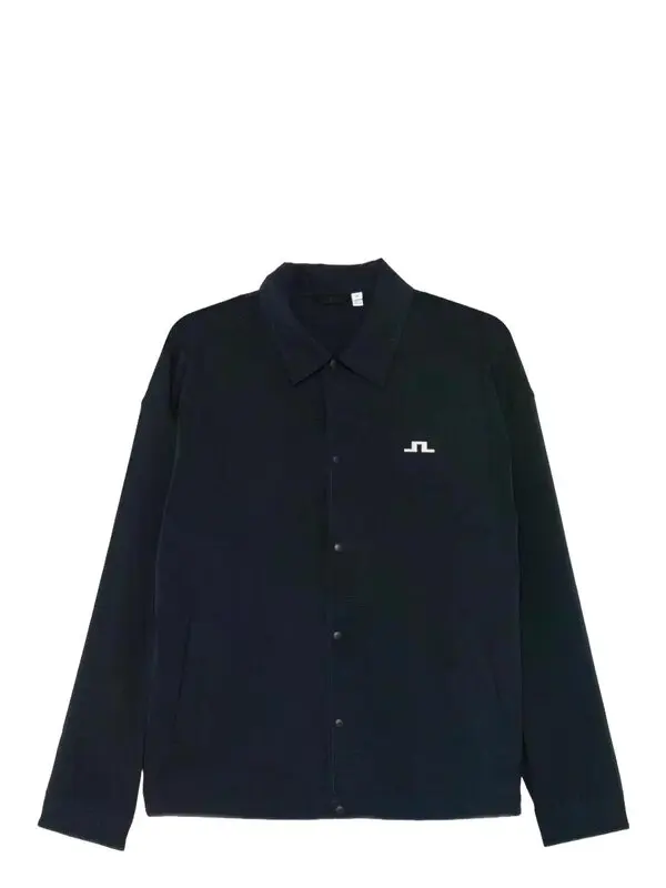J. Lindeberg Logo Coach Overshirt - Blue