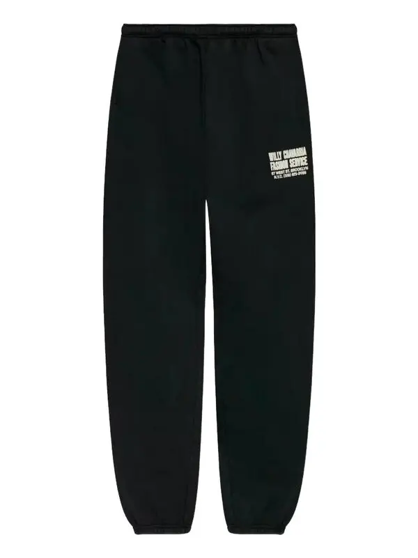 WILLY CHAVARRIA Logo Trousers - Black