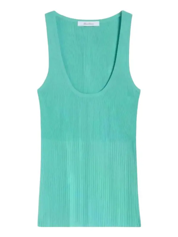 Max Mara Ribbed Tank Top - Green