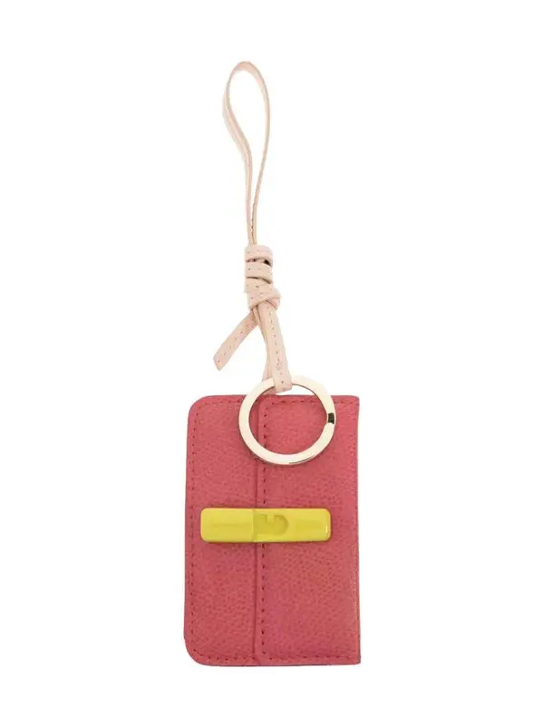 Furla Textured Leather Bag Accessory - Pink