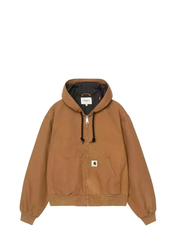 Carhartt Work In Progress Hooded Zip Jacket - Brown