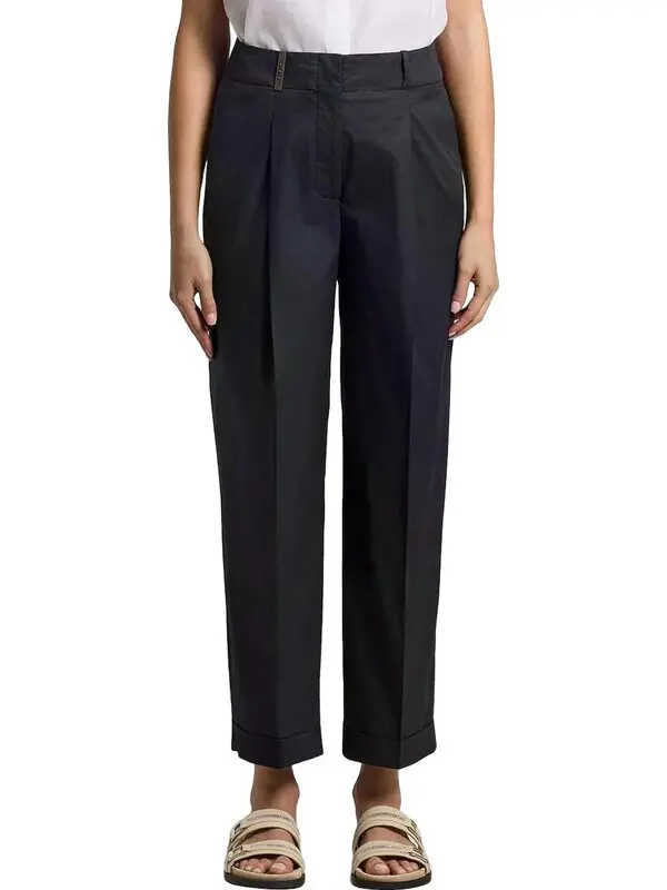 Peserico Pleated Trousers - Blue