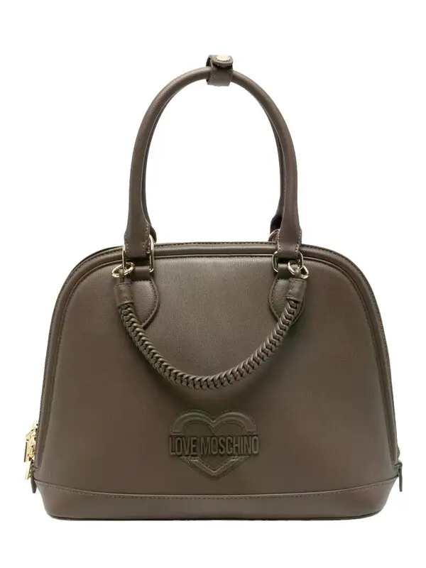 Moschino Logo-detail Shoulder Bag - Grey