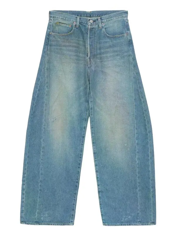 SSSTEIN Deformation Cotton Jeans - Blue