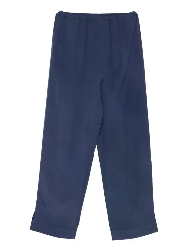 Emporio Armani Elasticated-waistband Trousers - Blue
