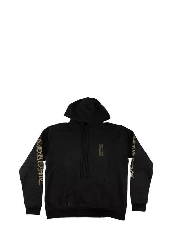 Chrome Hearts Vertical-logo Hoodie - Black