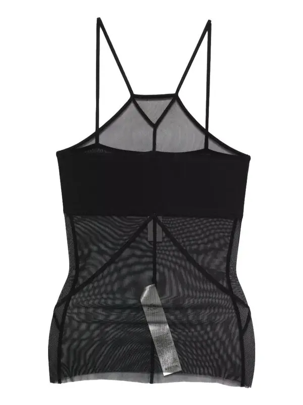 Rick Owens Sheer Tank Top - Black