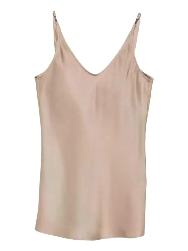 Brunello Cucinelli Spaghetti-straps Tank Top - Neutrals