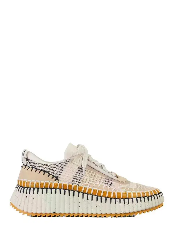 Chloé Nama Lace-up Sneakers - Neutrals