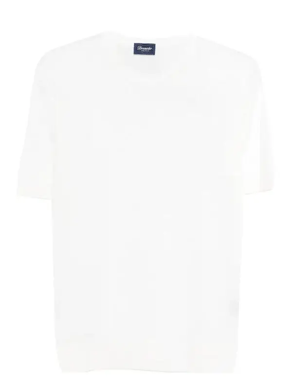 DRUMOHR Short-sleeve Round-neck T-shirt - Neutrals