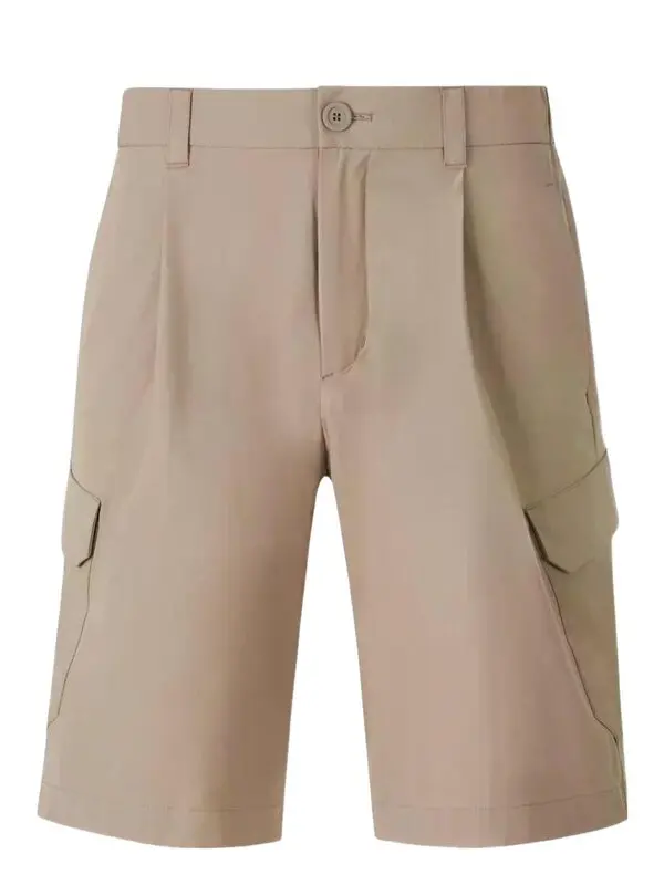 Herno Pleated Cargo Shorts - Neutrals