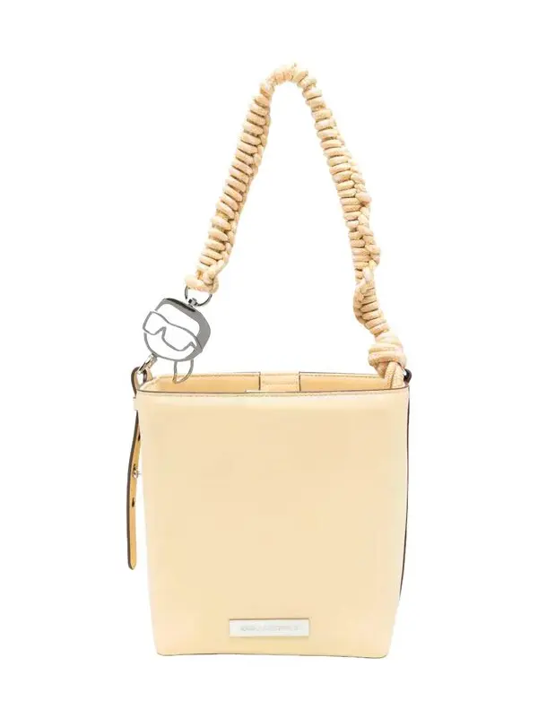 Karl Lagerfeld Logo-plaque Small Shoulder Bag - Neutrals