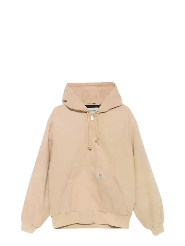 Carhartt Work In Progress Og Active Hooded Zipped Jacket - Neutrals