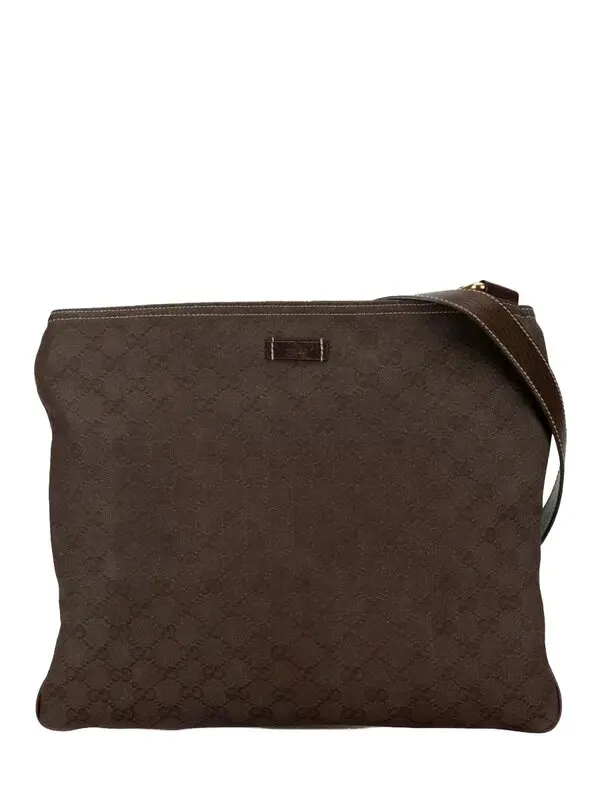 Gucci Gg Canvas Crossbody Bag - Brown