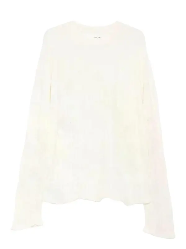 Isabel Benenato Crew Neck Sweater - Neutrals