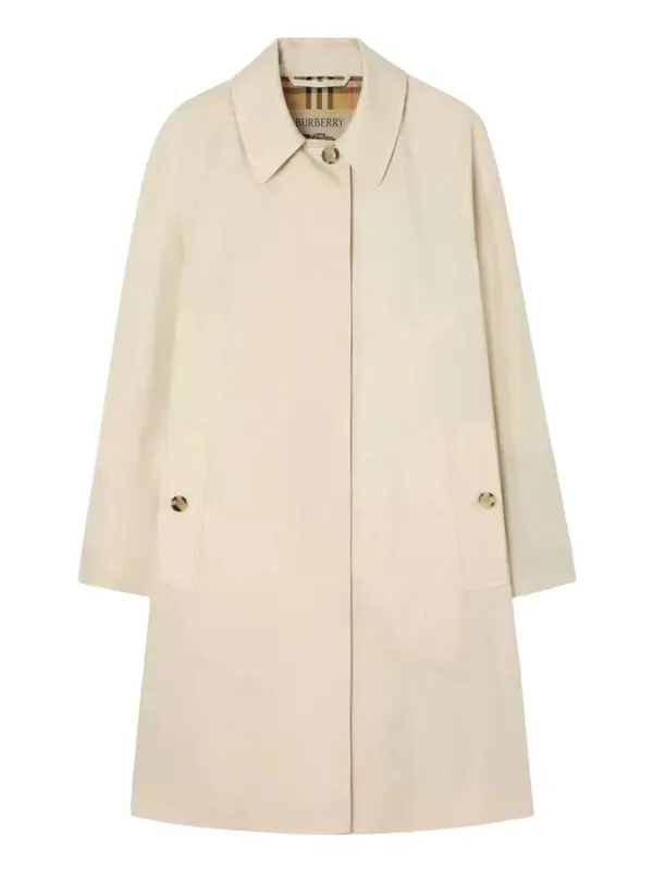 Burberry Mid-length Tropical Gabardine Camden Car Coat - Neutrals
