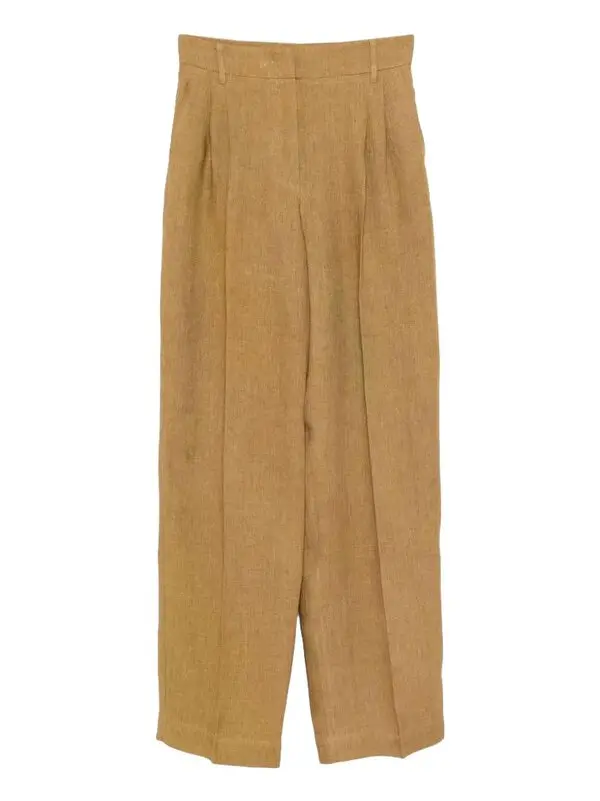 Max Mara Pleated Trousers - Neutrals