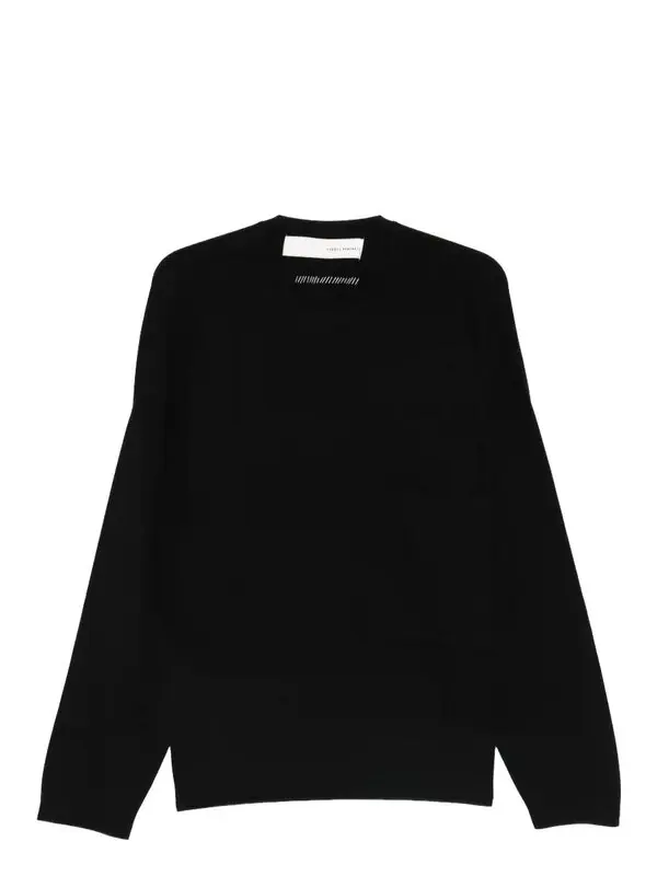 Isabel Benenato Lucca Crew-neck Sweatshirt - Black