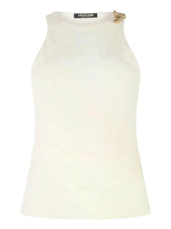 Roberto Cavalli Sleeveless Top - Neutrals