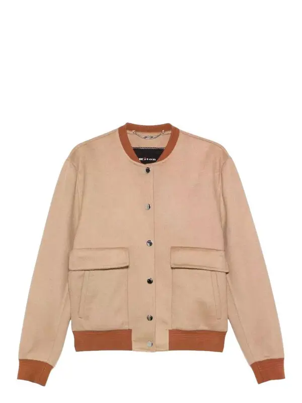 Kiton Patch Pocket Bomber Jacket - Neutrals
