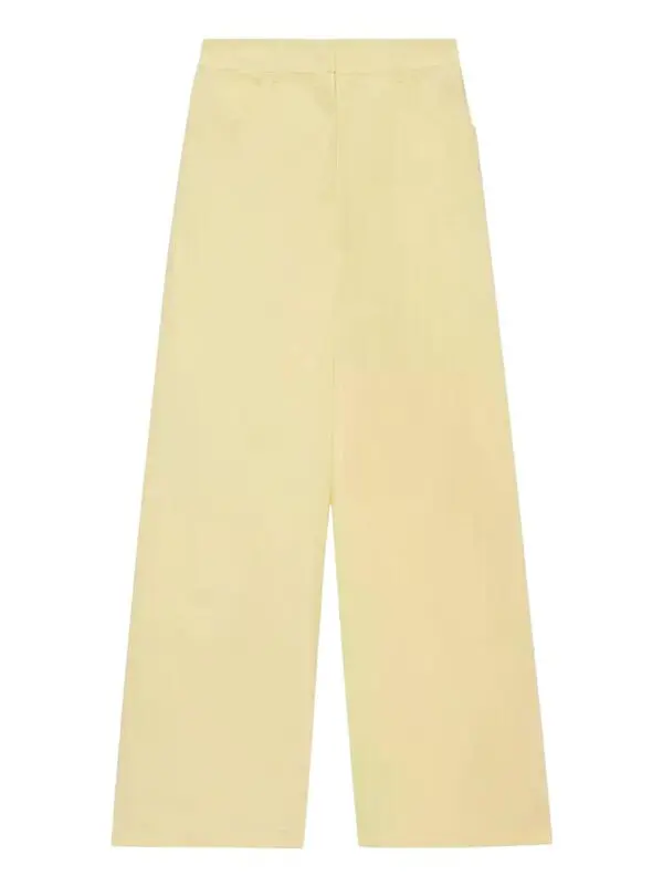MSGM Wide-leg Palazzo Trousers - Yellow