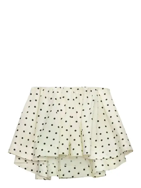 MSGM Polka-dot Tiered Top - Neutrals