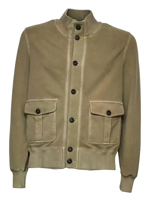 CIRCOLO 1901 Button Flap Pocket Bomber - Green