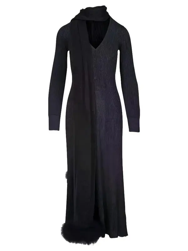 Valentino Garavani V-neck Maxi Dress - Black