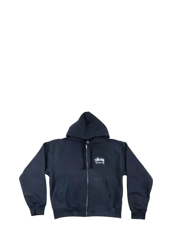 StÜssy Zipped Hoodie - Blue