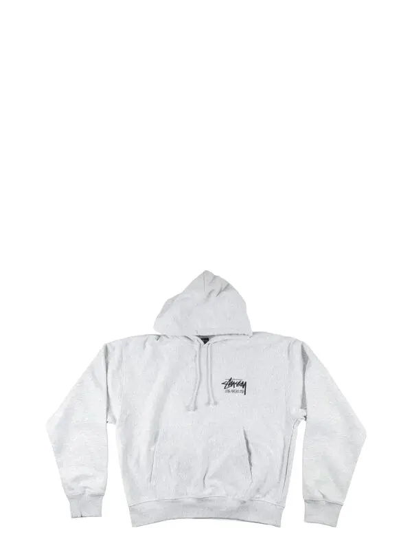 StÜssy Logo-print Hoodie - Grey