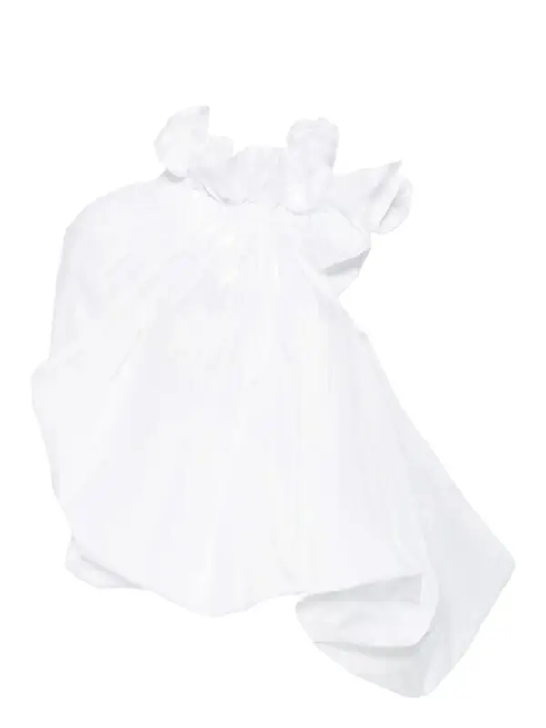 Comme Des Garçons Ruffled Blouse - White