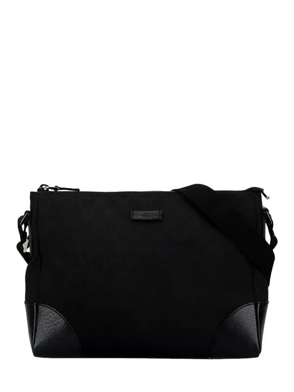 Gucci Gg Canvas Crossbody Bag - Black