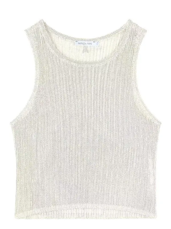 Patrizia Pepe Knitted Tank Top - Neutrals
