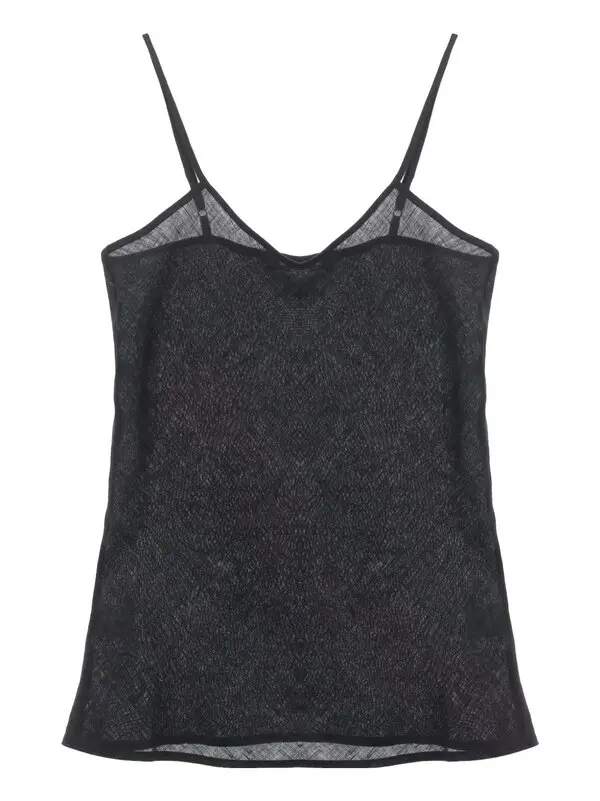 BASERANGE Dydine Linen Camisole Top - Black