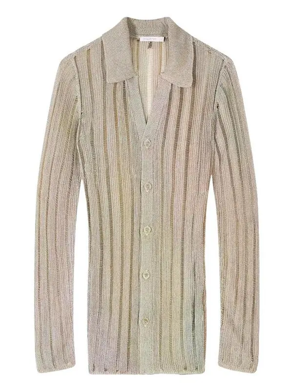 Patrizia Pepe Long-sleeved Knitted Top - Neutrals
