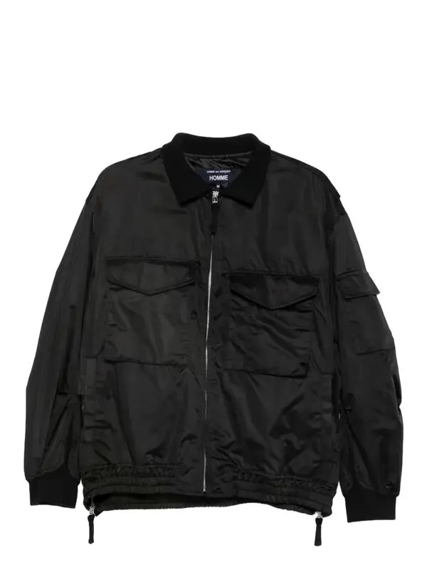 Comme Des Garçons Chest-pocket Bomber Jacket - Black