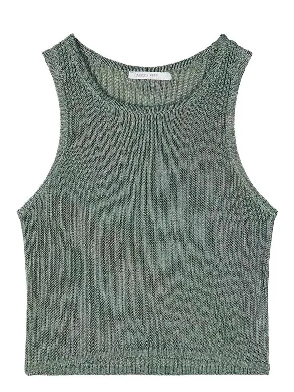 Patrizia Pepe Sleeveless Knit Top - Green