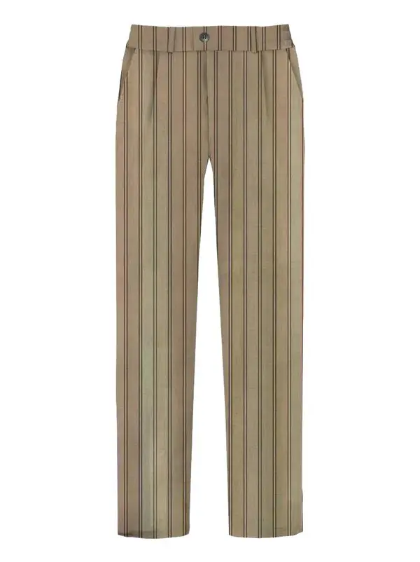 MC2 SAINT BARTH Havier Striped Trousers - Neutrals
