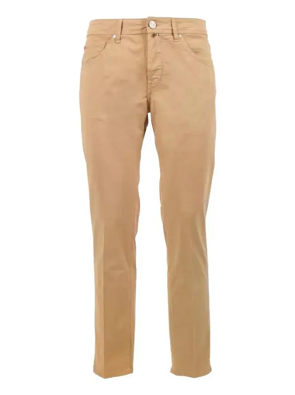 Jacob Cohen Straight-leg Cropped Trousers - Neutrals