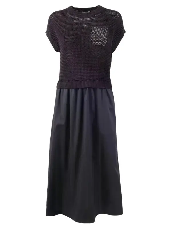 Peserico Knitted Dress - Purple