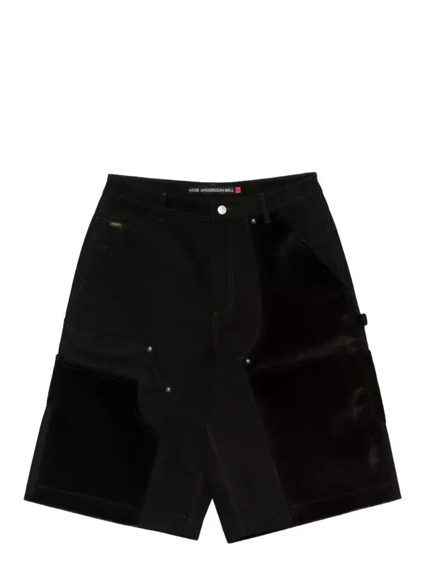 Andersson Bell Panelled Shorts - Black