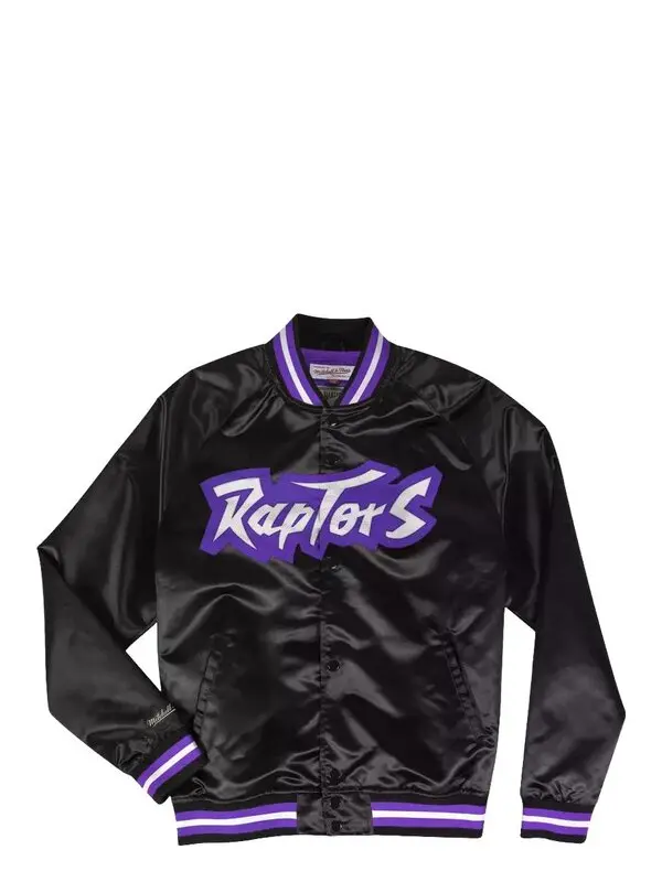 Mitchell & Ness Lightweight Satin Jacket - Black
