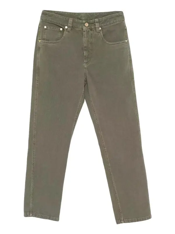 Brunello Cucinelli Five-pocket Jeans - Green