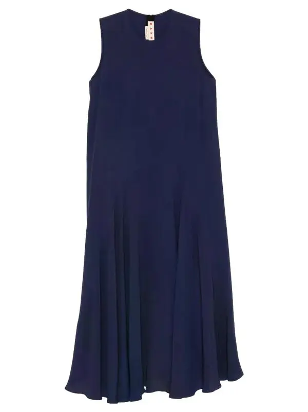 Marni Crew-neck Midi Dress - Blue