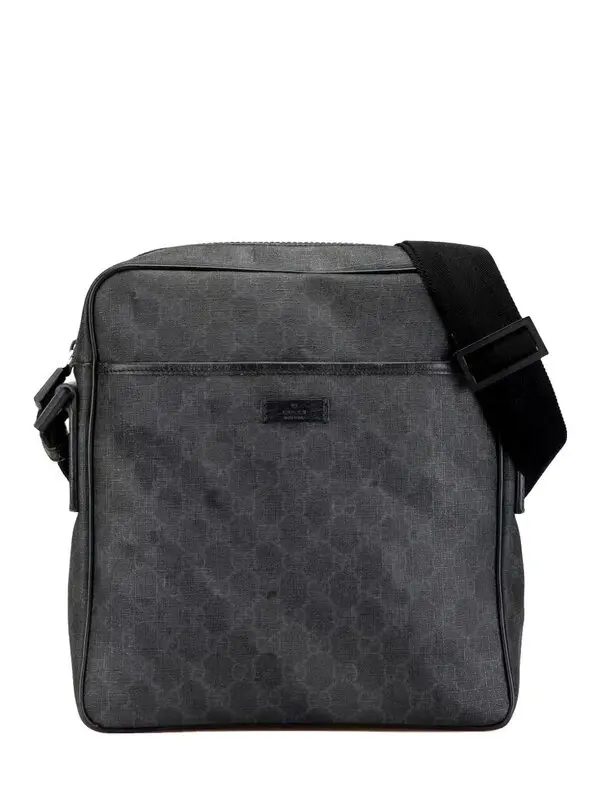 Gucci Gg Supreme Crossbody Bag - Black