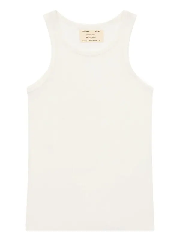 CALIFORNIA INCLINE Ribbed Tank - Salt