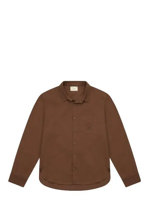 CALIFORNIA INCLINE Oversized Button-down Shirt - Rich Umber