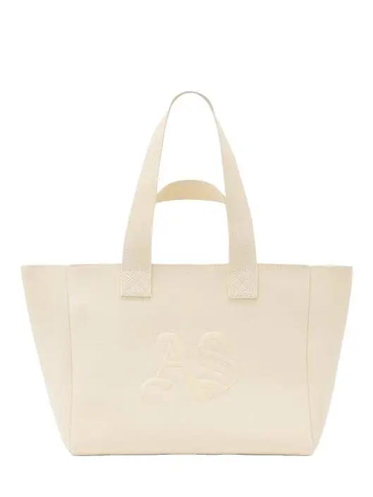 ALLSAINTS Izzy Medium Tote Bag - Barley White