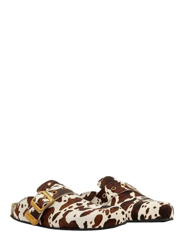 ALLSAINTS Staffa Genuine Calf Hair Mule - Cow Print