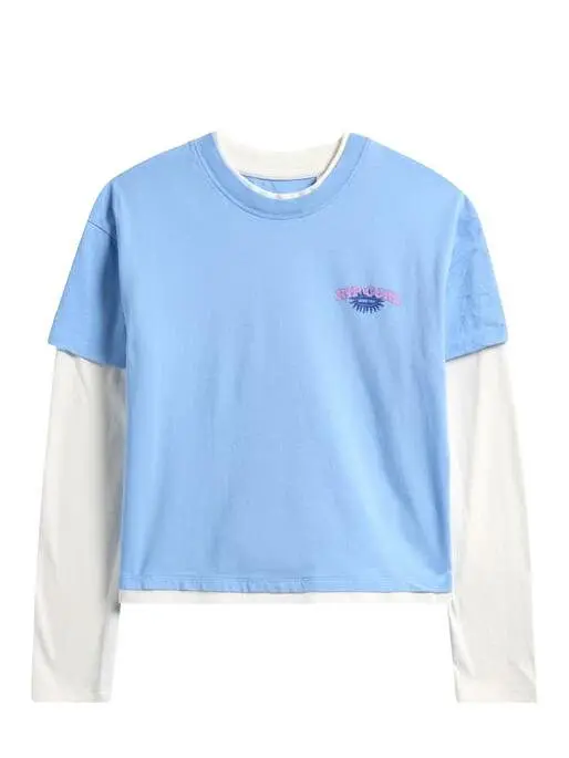 Rip Curl Sunshine Squad Long Sleeve Graphic T-shirt - Sky Blue